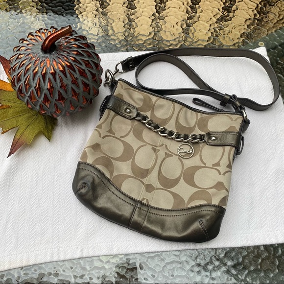 Coach | Bags | Coach Signature Chain Shoulder Crossbody Bag | Poshmark